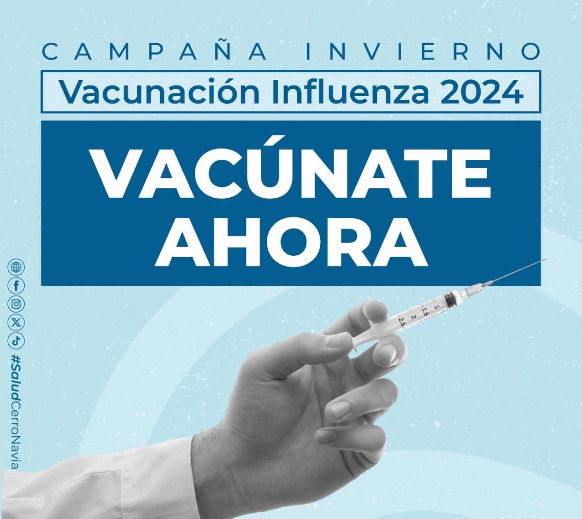 ¡Vacúnate contra la influenza! - Municipalidad de Cerro Navia